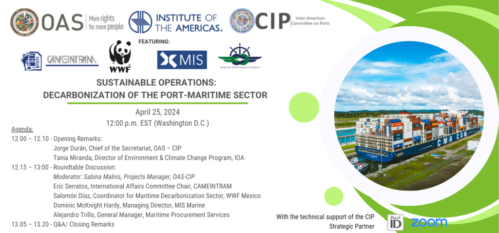 Webinars - Inter-American Committee on Ports (CIP)
